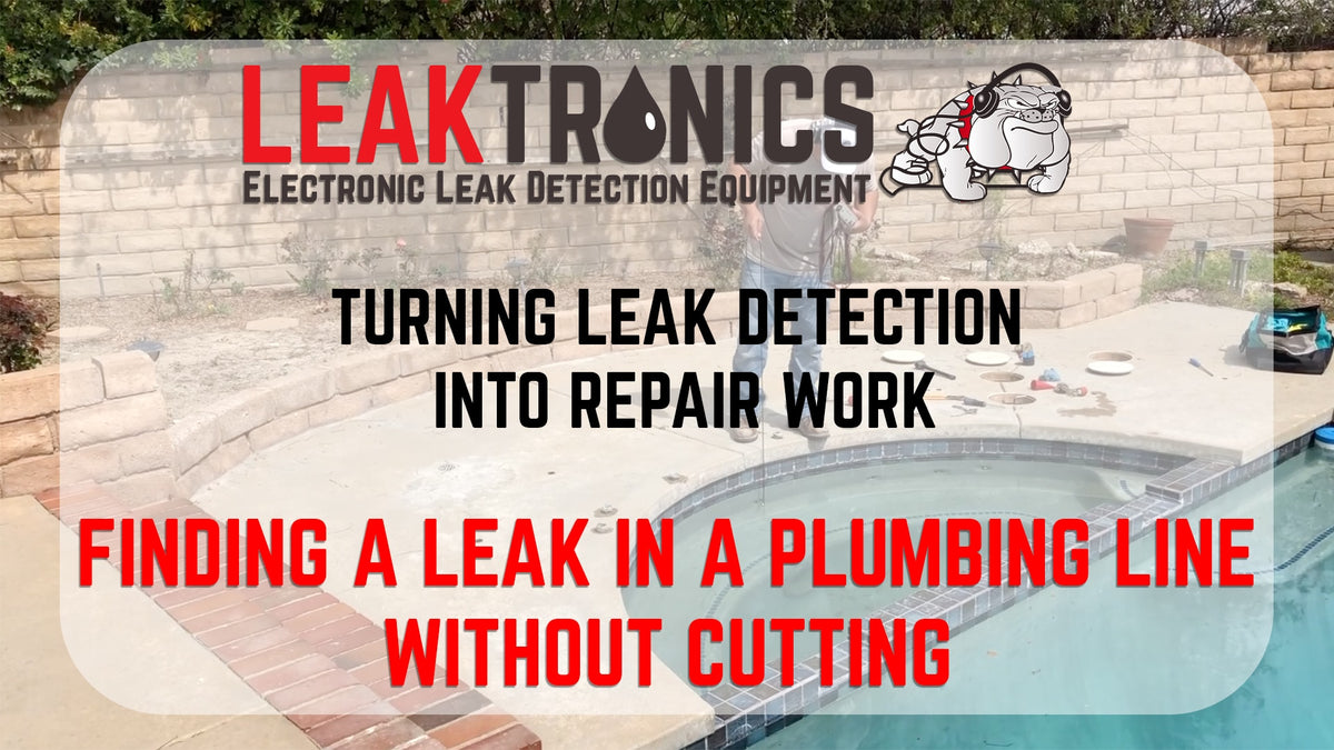 Turning Leak Detection Into Repair Work - Finding A Plumbing Leak With ...